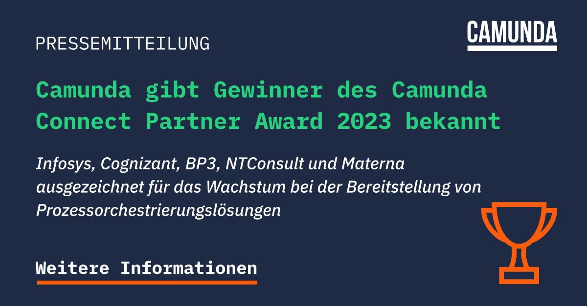 Camunda gibt Gewinner des Camunda Connect Partner Award 2023 bekannt ...